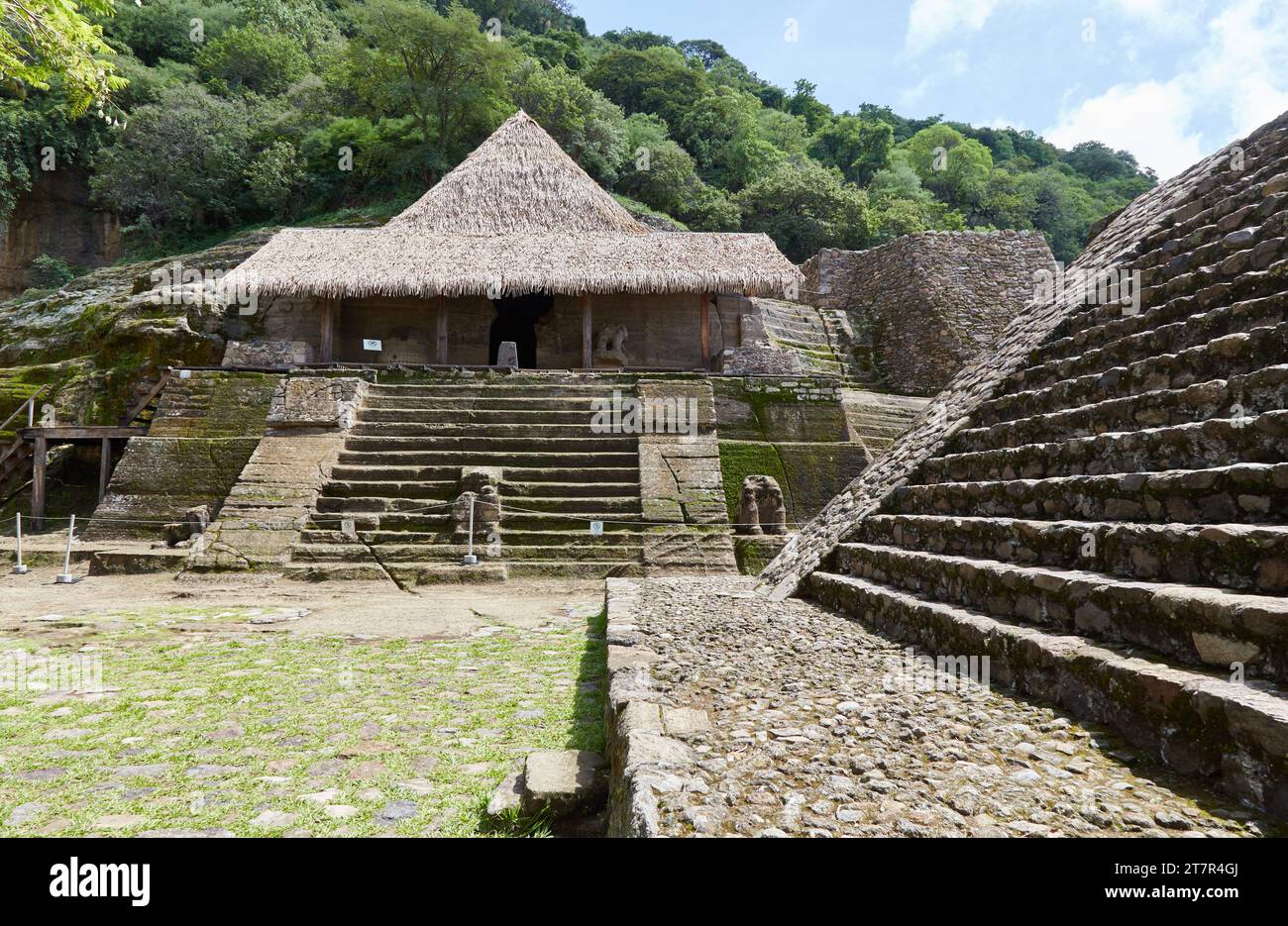 The temple complex of Malinalco, built during the final days of the ...