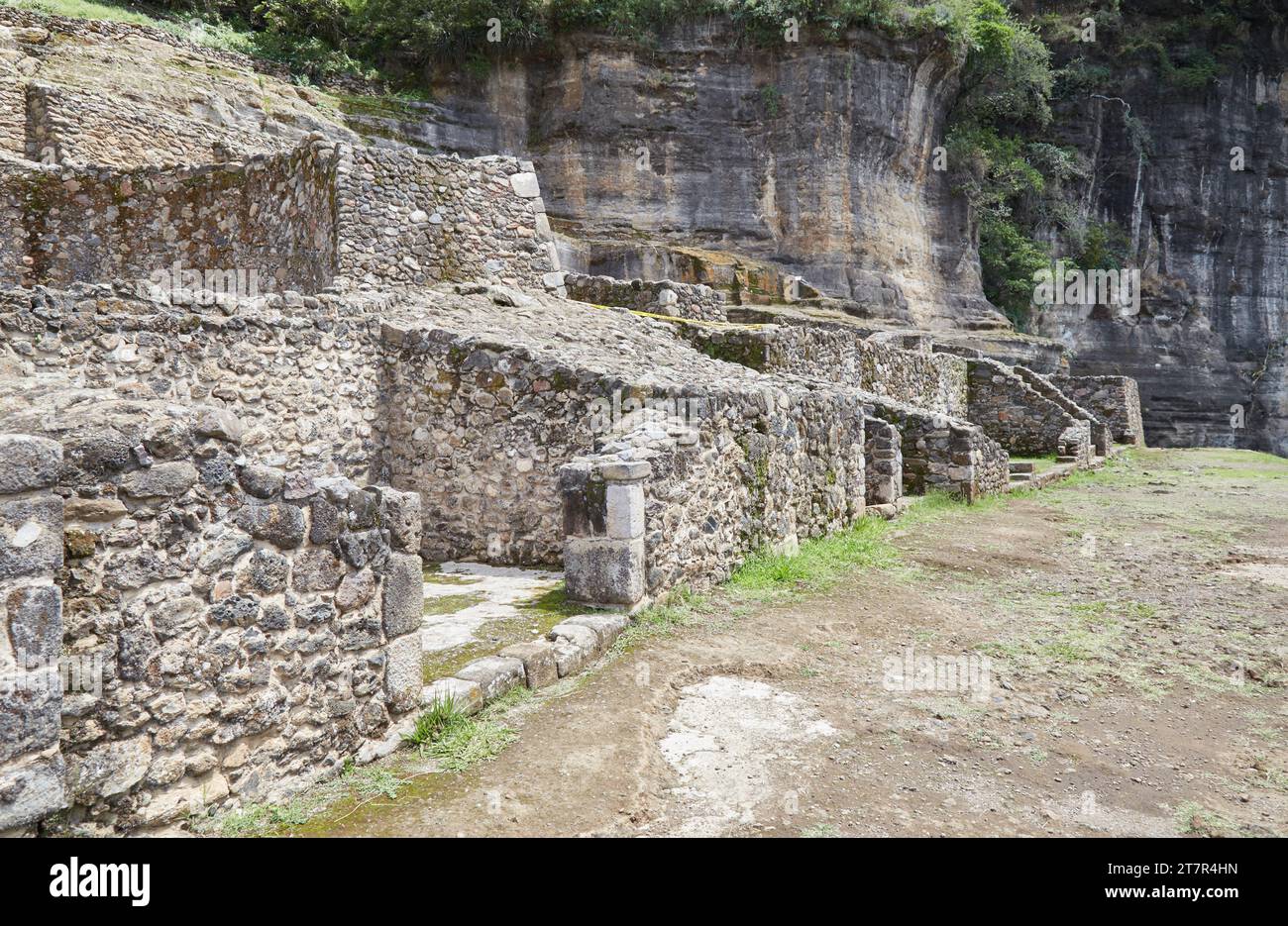 The temple complex of Malinalco, built during the final days of the ...