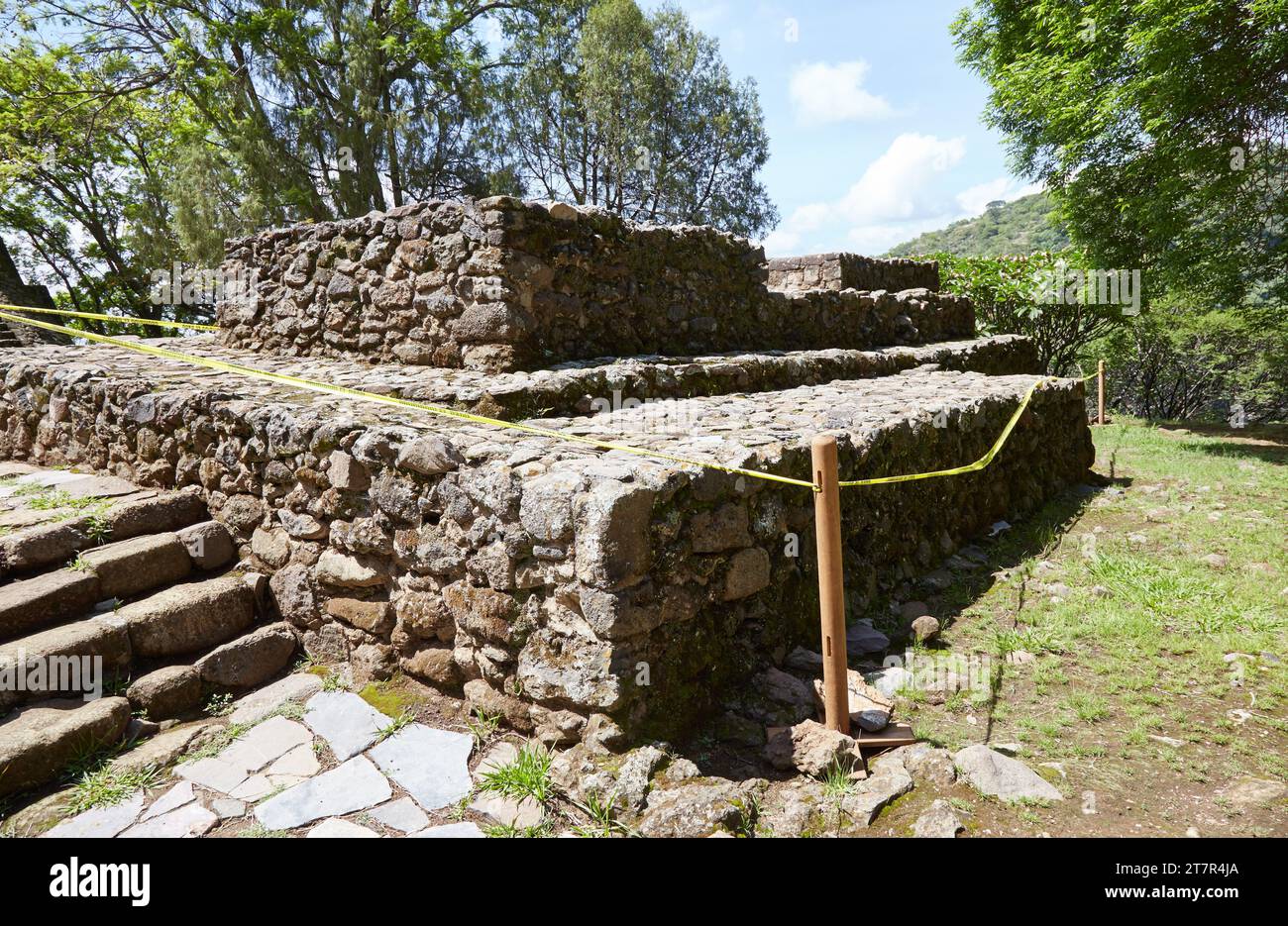 The temple complex of Malinalco, built during the final days of the ...