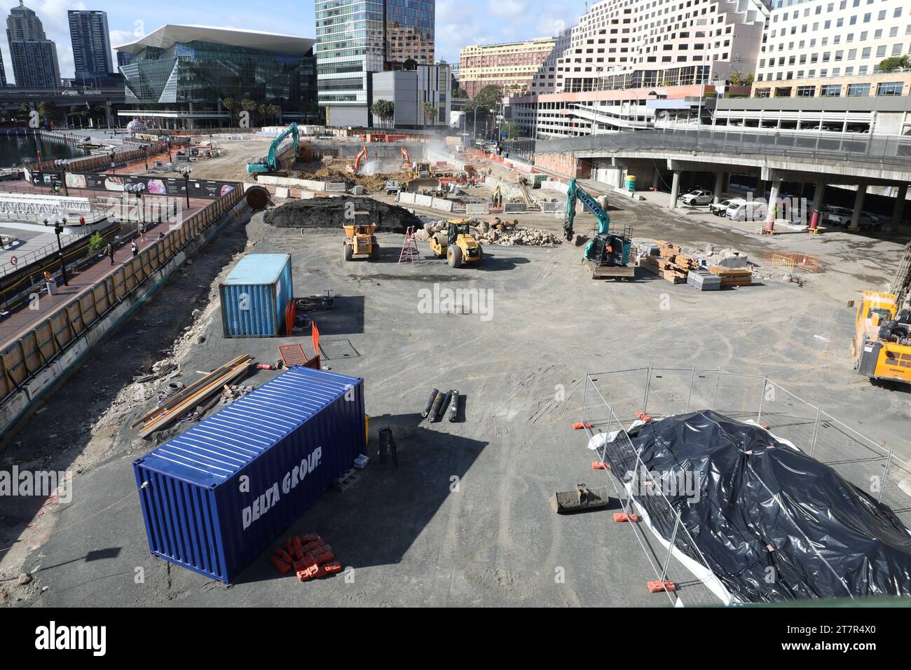 Construction work takes plus in the redevelopment of Harbourside ...