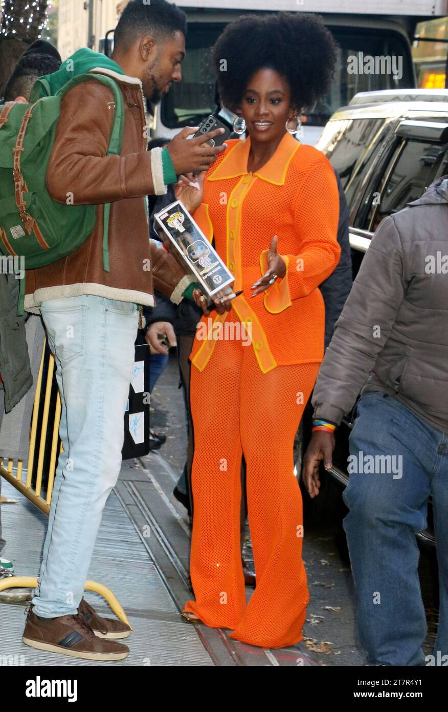 NEW YORK, NY- NOVEMBER 16: Teyonah Parris seen at The View on November ... NEW YORK, NY- NOVEMBER 16: Teyonah Parris seen at The View on November ...