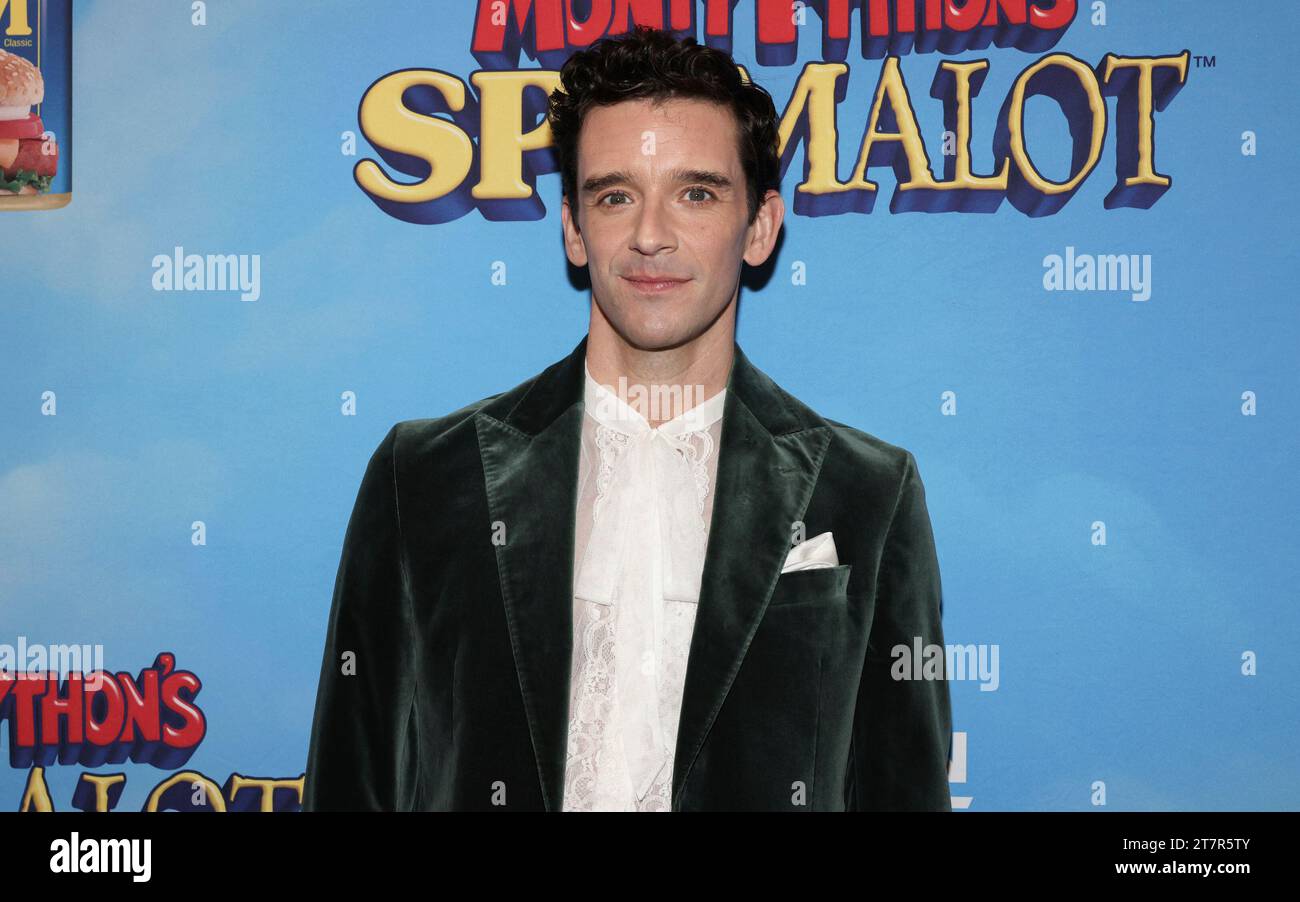 Michael Urie attends the "Spamalot" Broadway opening night at St. James ...