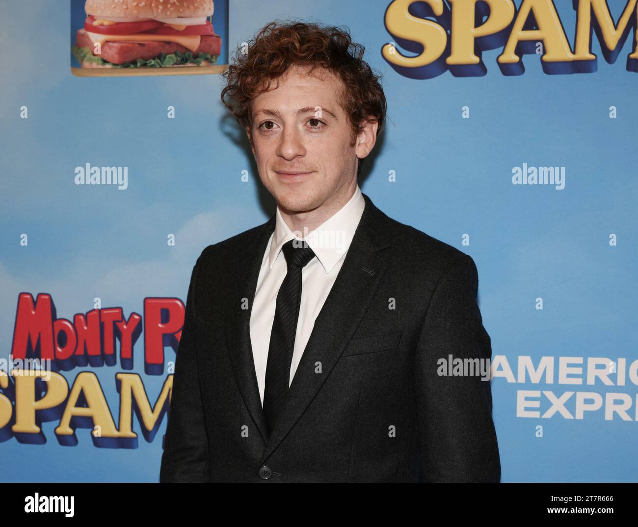 Ethan Slater attends the "Spamalot" Broadway opening night at the St ...