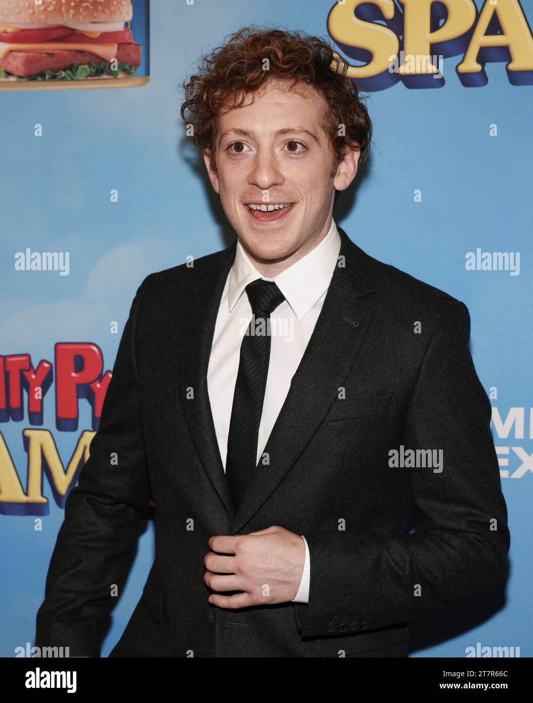Ethan Slater attends the "Spamalot" Broadway opening night at the St ...