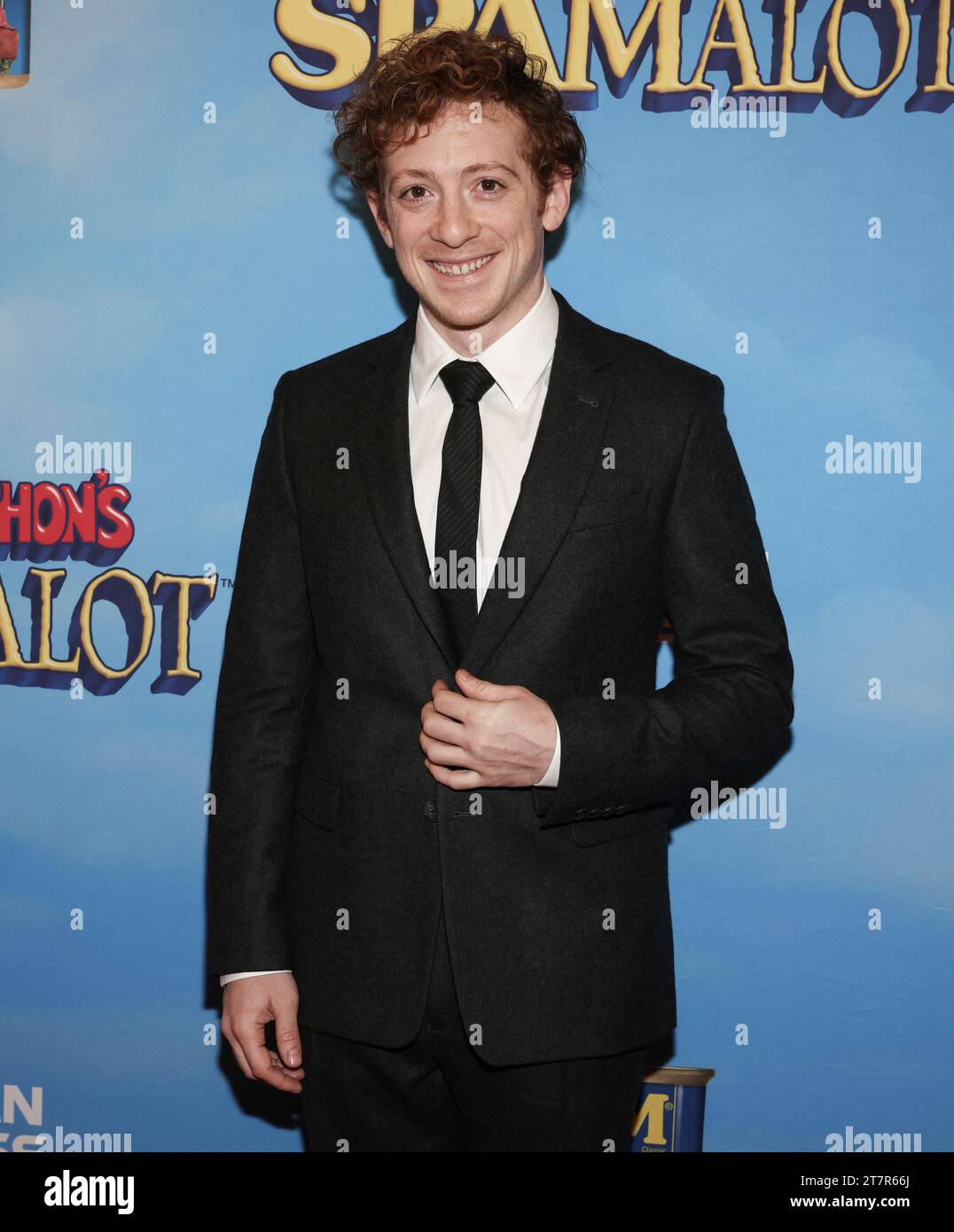 Ethan Slater attends the "Spamalot" Broadway opening night at the St ...