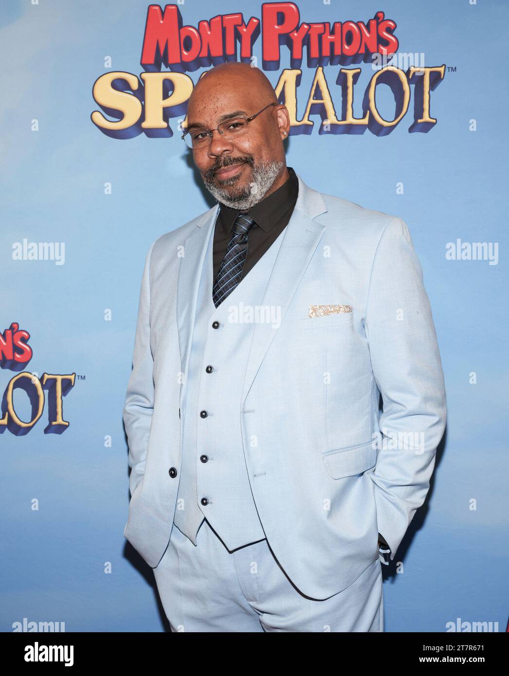 James Monroe Iglehart attends the "Spamalot" Broadway opening night at ...