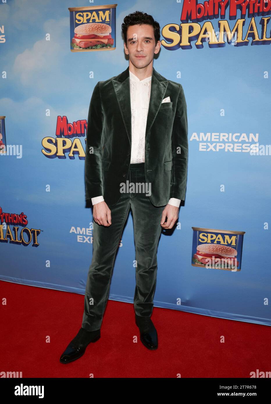 Michael Urie attends the "Spamalot" Broadway opening night at the St ...