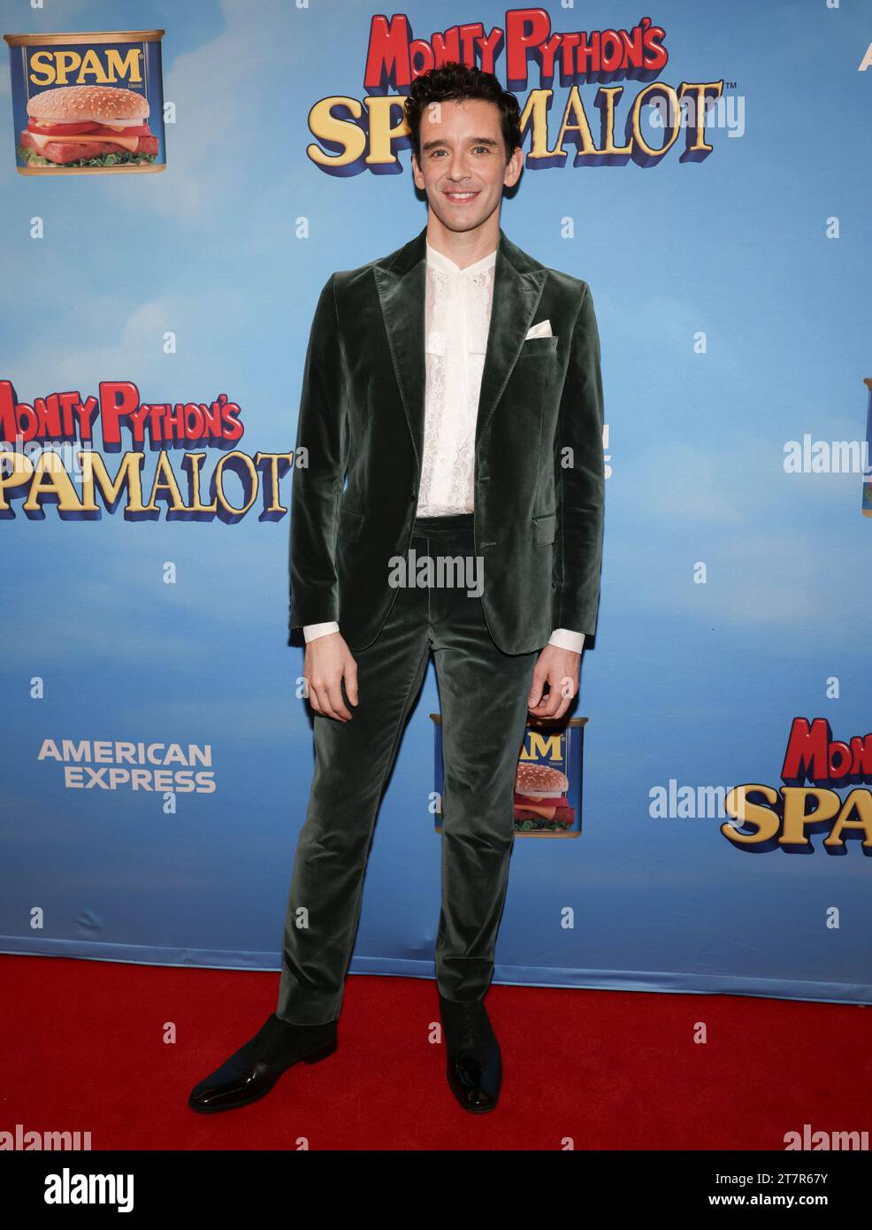 Michael Urie attends the "Spamalot" Broadway opening night at the St ...