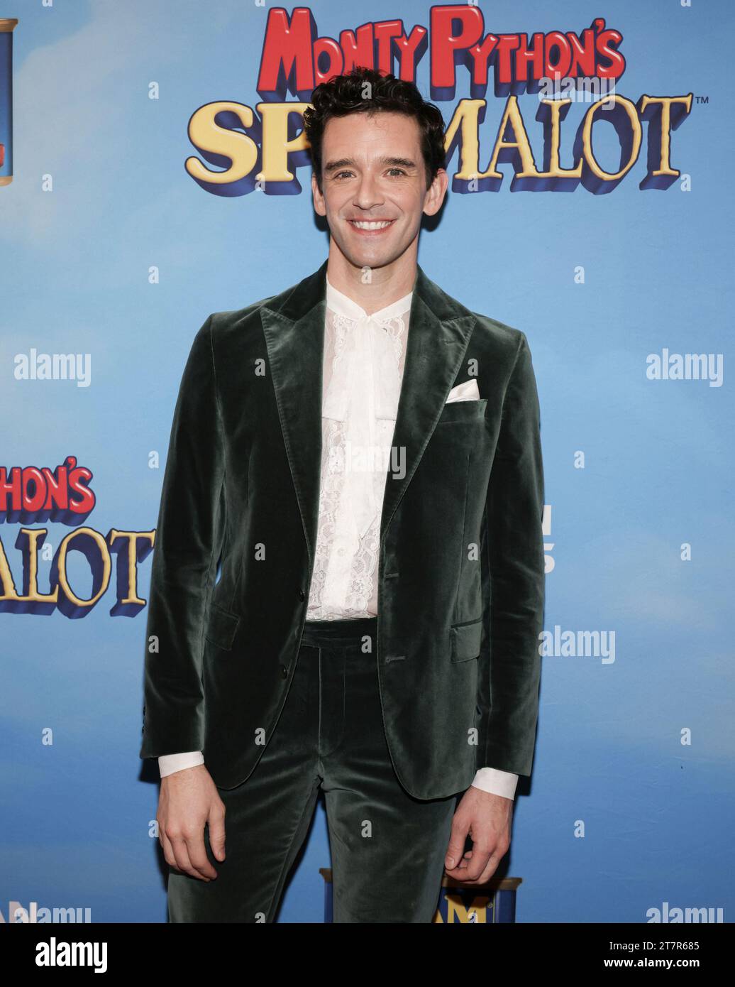 Michael Urie attends the "Spamalot" Broadway opening night at the St ...