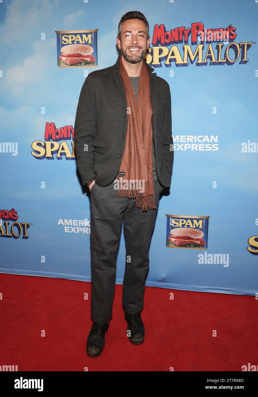 Zachary Levi attends the "Spamalot" Broadway opening night at the St ...