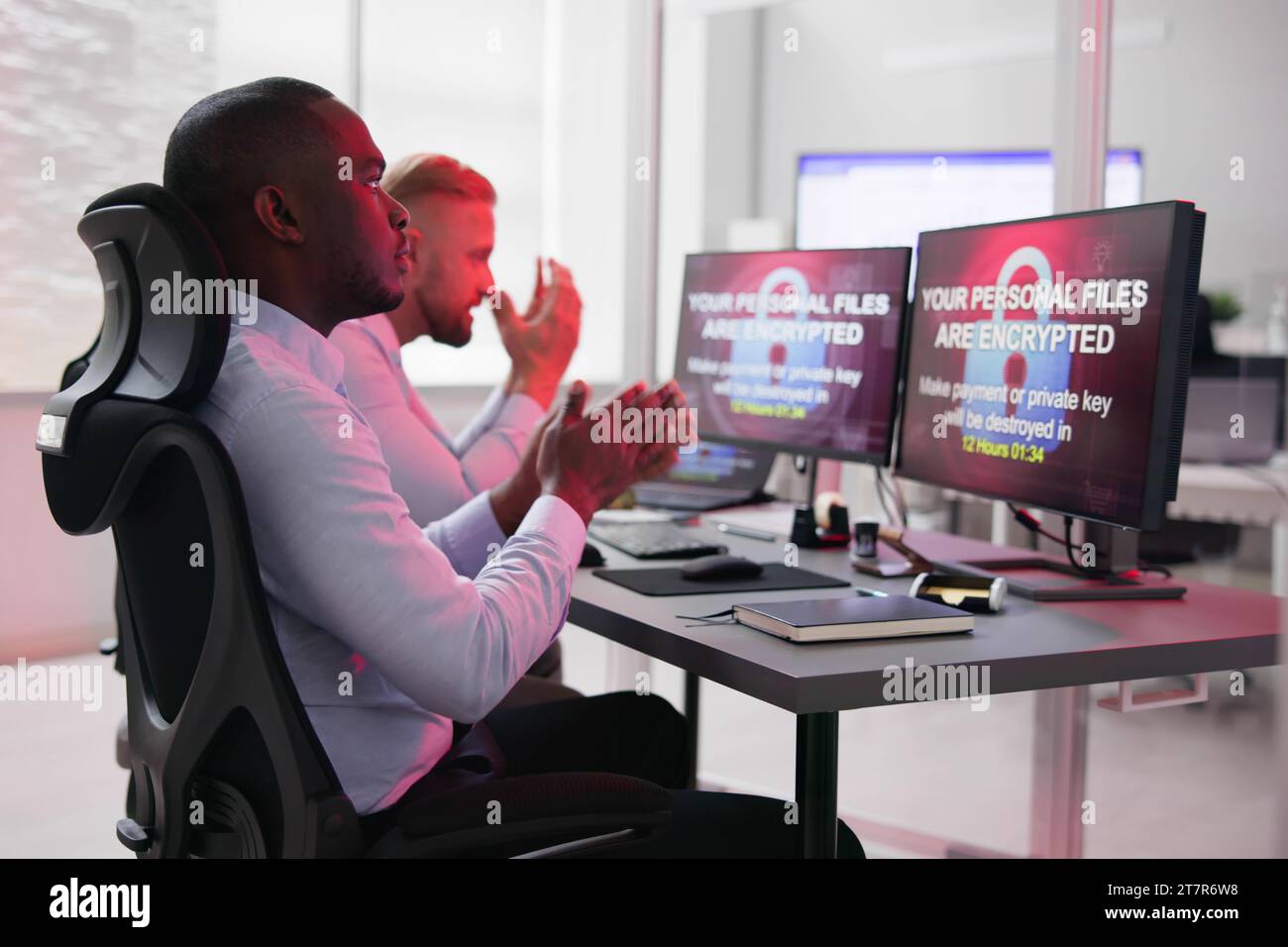 Ransomware Cyber Attack Using Malware. Security Breach Stock Photo - Alamy