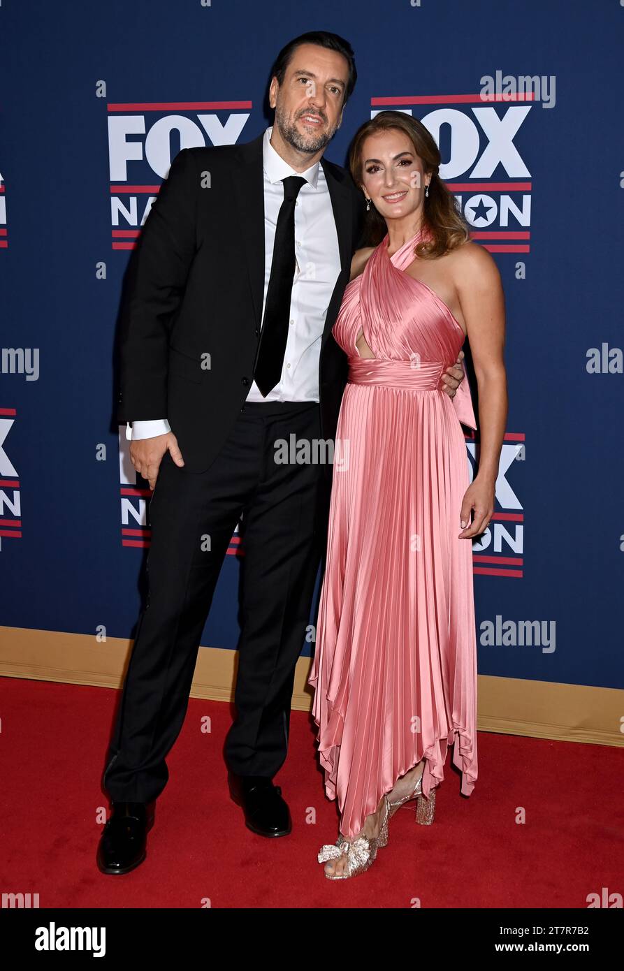 Nashville, USA. 16th Nov, 2023. Clay Travis and Lara Travis arriving at ...