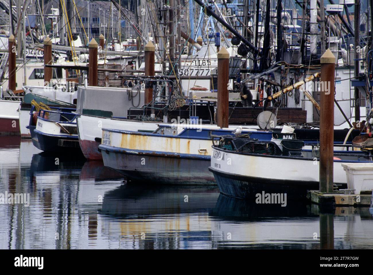 Commercial fishing boats, Newport, Oregon Stock Photo - Alamy