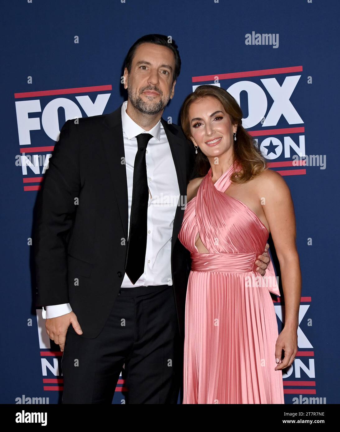 Nashville, USA. 16th Nov, 2023. Clay Travis and Lara Travis arriving at ...