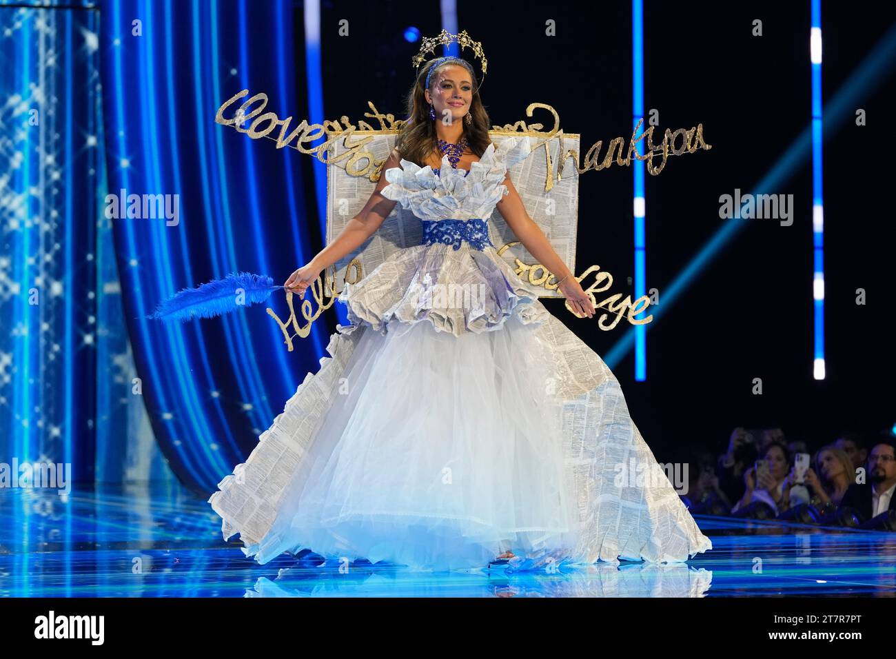 Miss Great Britain Jessica Page takes part in the national costume ...