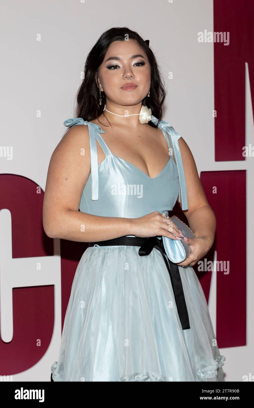 Los Angeles, USA. 16th Nov, 2023. Elizabeth Yu attends the arrivals of ...