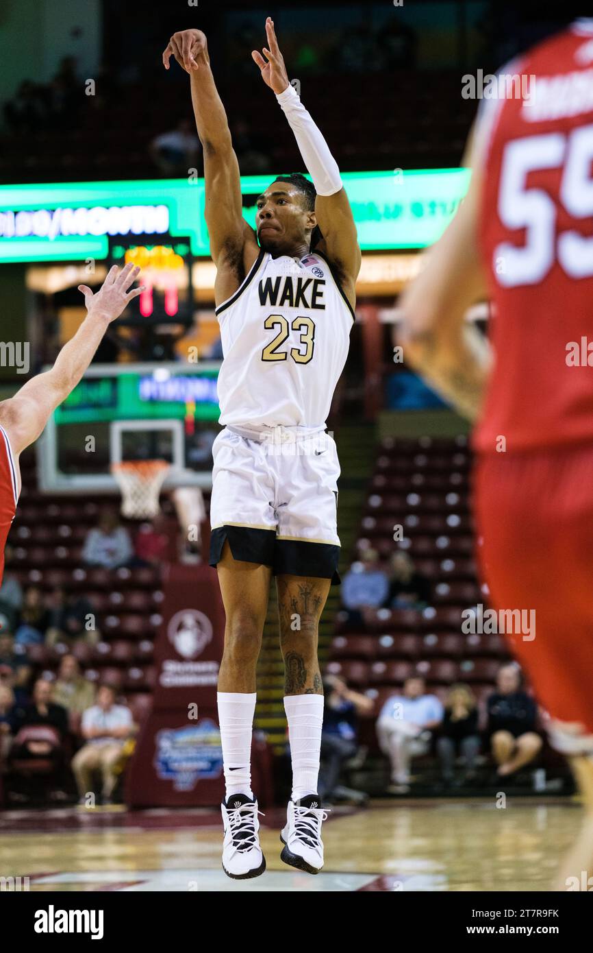 Charleston, South Carolina, USA. 16th Nov, 2023. Wake Forest Demon ...