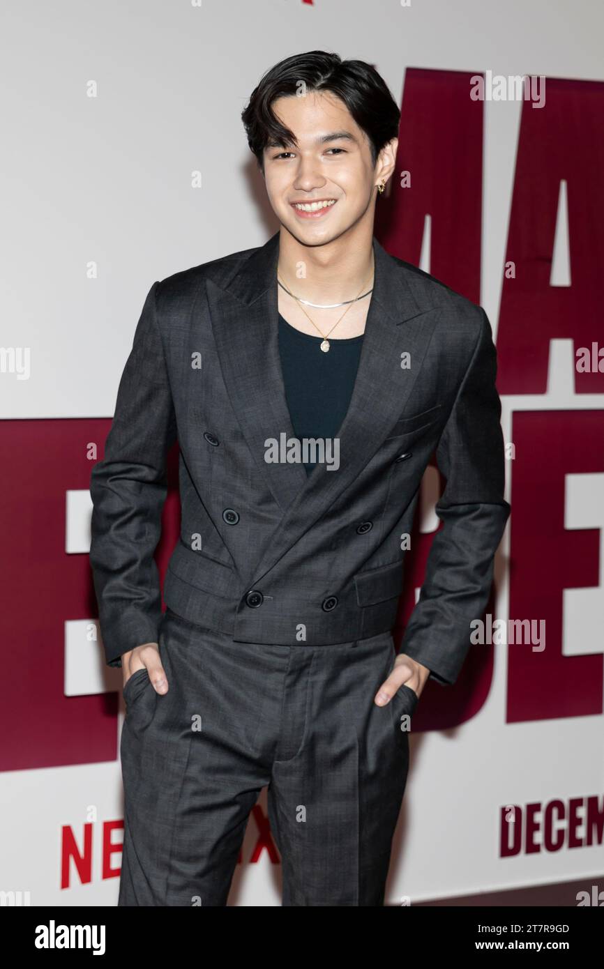 Los Angeles, USA. 16th Nov, 2023. Gabriel Chung attends the arrivals of ...