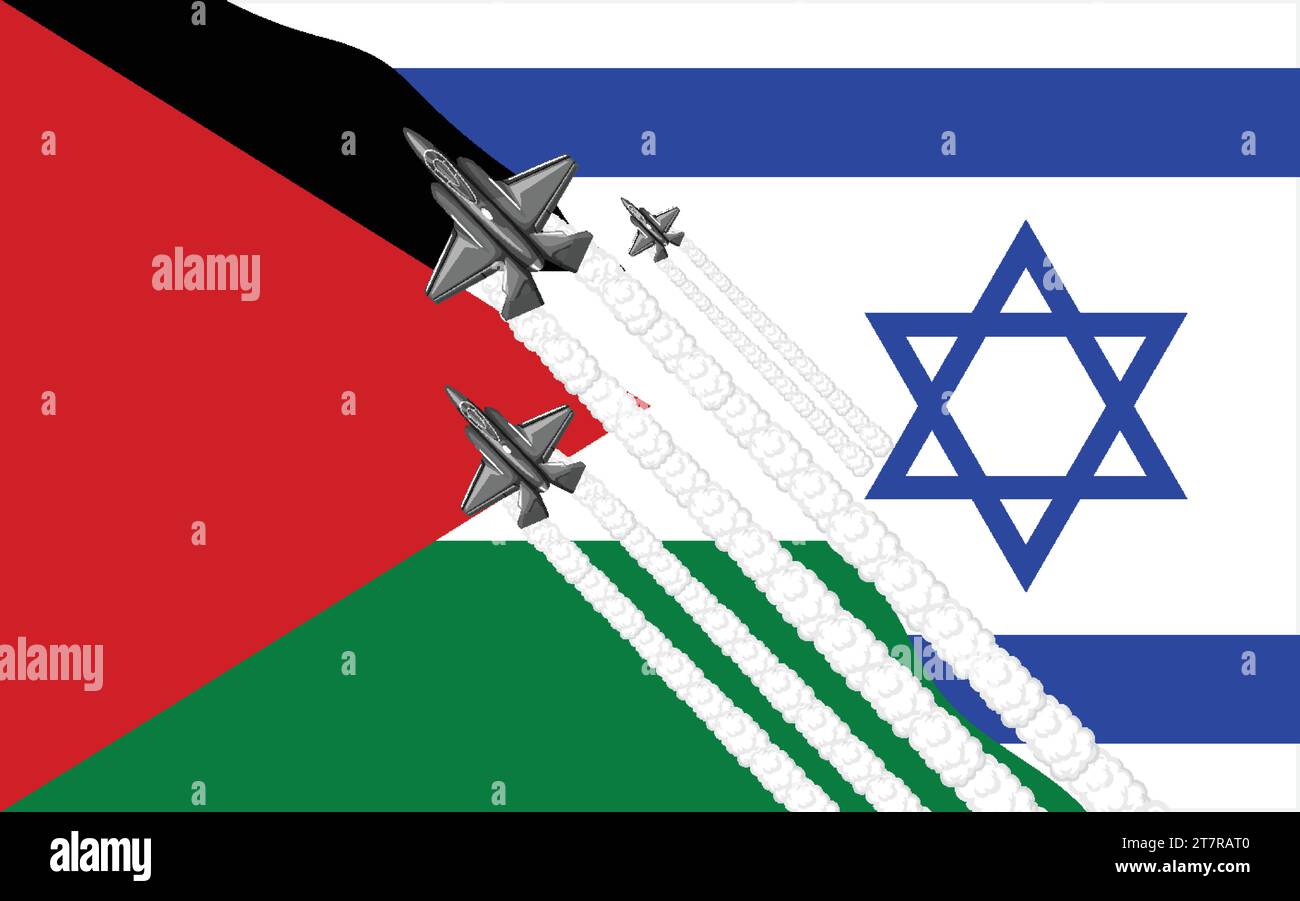 A vibrant vector cartoon illustration of a mixed flag representing ...