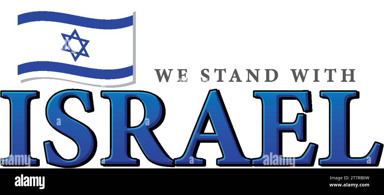 Solidarity with israel Stock Vector Images - Alamy