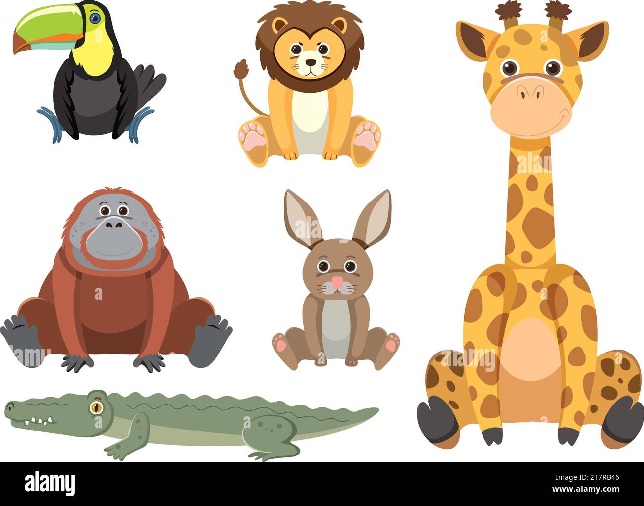 Cartoonish animals Stock Vector Images - Alamy