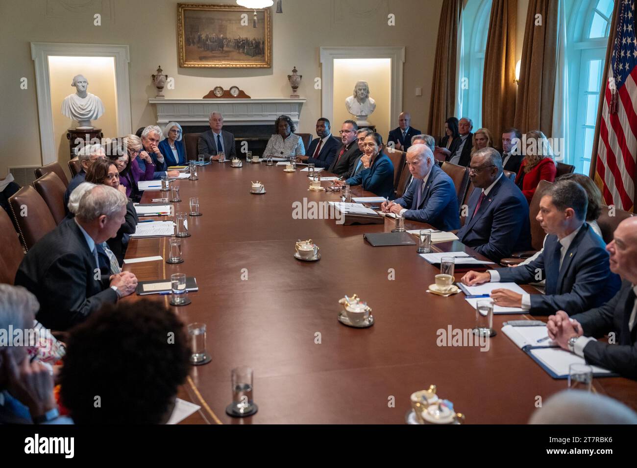 Washington, DC, USA. 2nd Oct, 2023. President Joe Biden holds a Cabinet ...