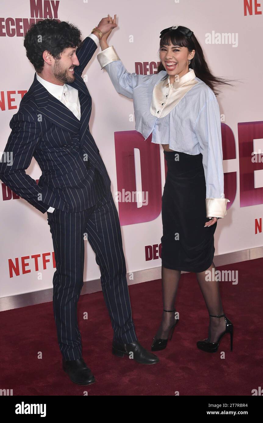 Valentin Chmerkovskiy, left, and Xochitl Gomez arrive at the premiere ...