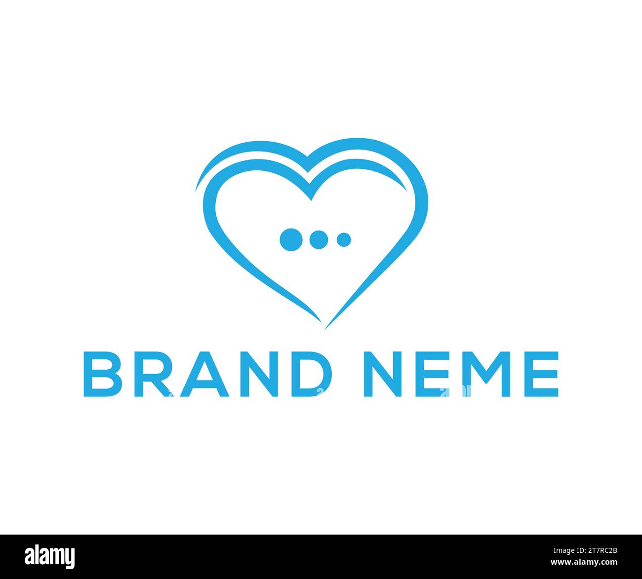 love message logo design Stock Vector Image & Art - Alamy