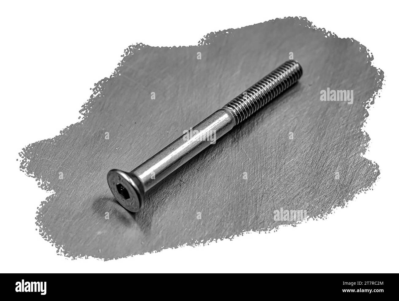 DIN 7991 stainless steel bolt close up detailed Stock Photo - Alamy