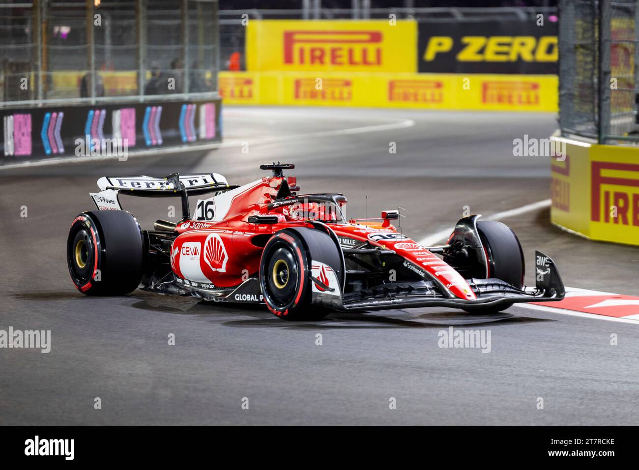 LAS VEGAS, NV - NOVEMBER 16: Ferrari driver Charles Leclerc (16) of ...