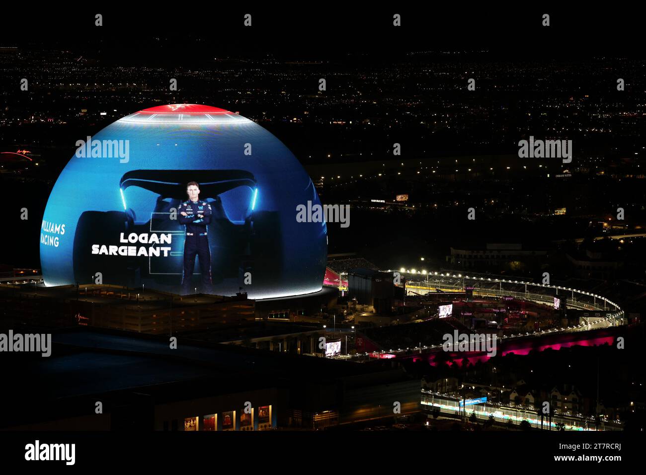Las Vegas, USA. 16th Nov, 2023. Circuit atmosphere - Logan Sargeant ...