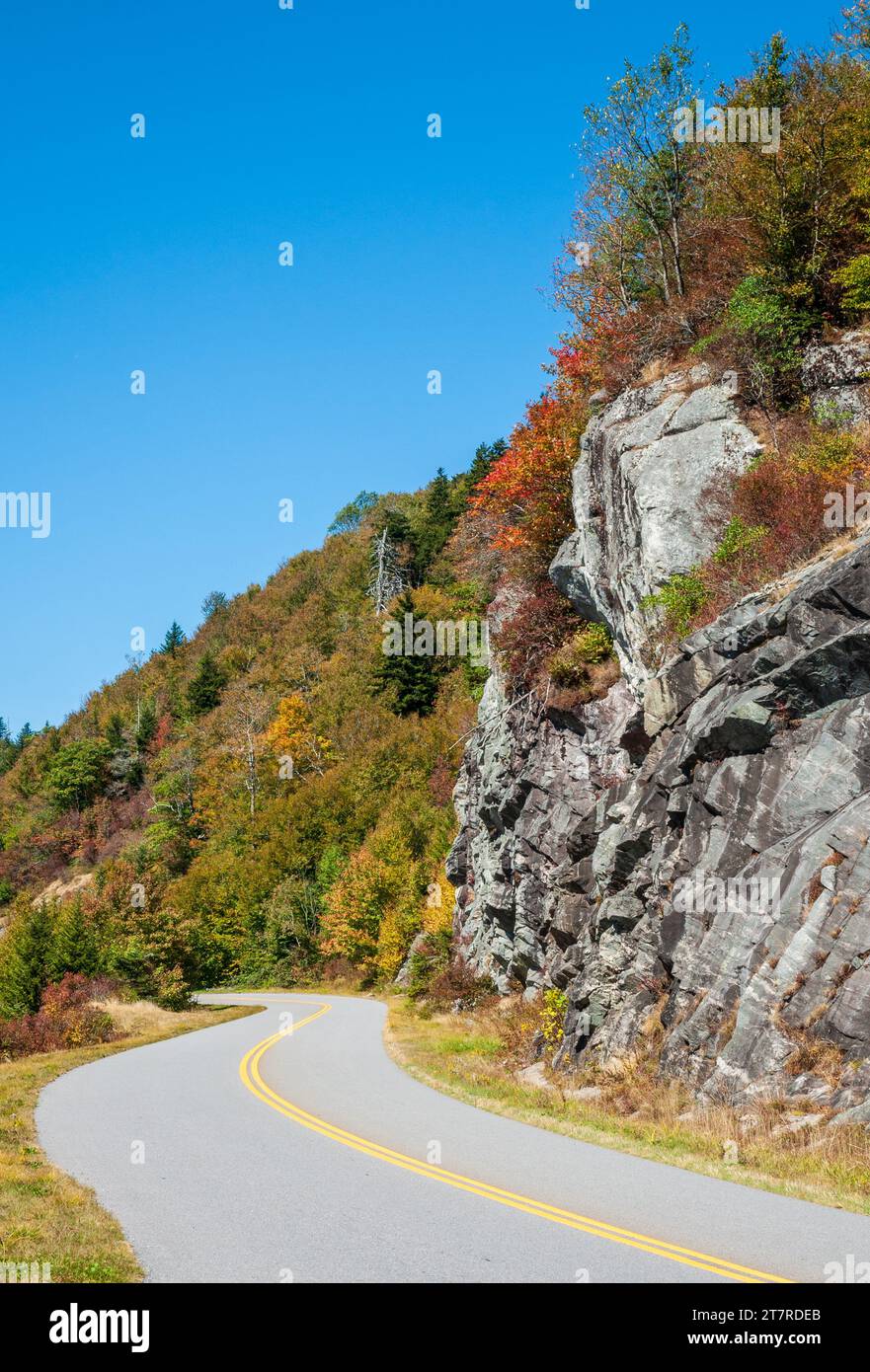 The Winding Roads of The Blue Ridge Parkway Stock Photo - Alamy