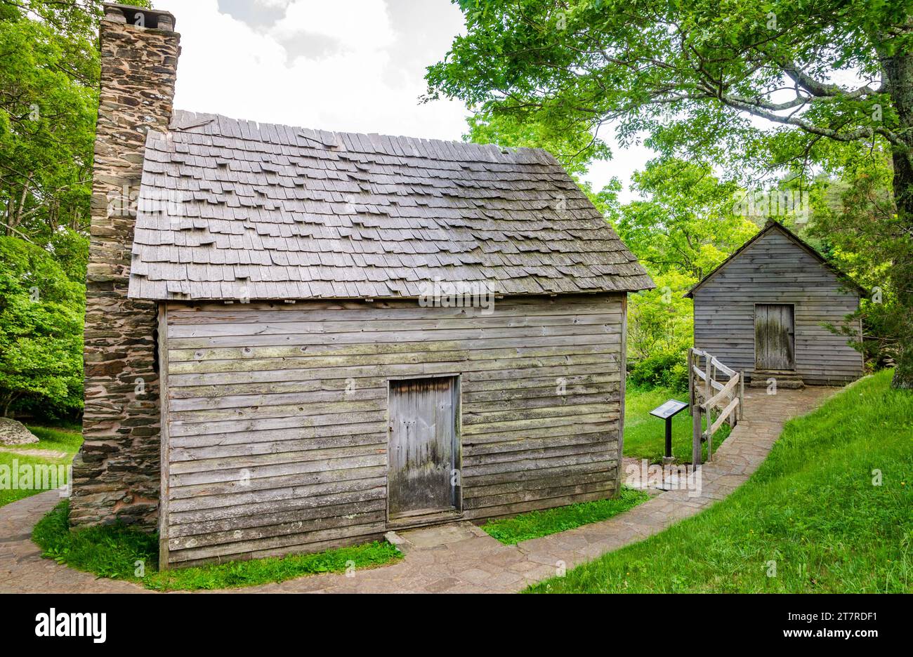Brinegar Cabin at the Blue Ridge Parkway Stock Photo - Alamy