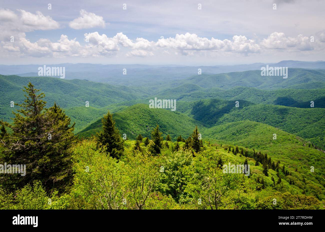 The Blue Ridge Parkway, Famous Road linking Shenandoah National Park to ...