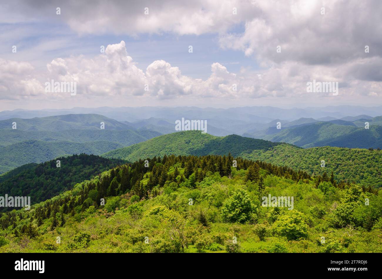 The Blue Ridge Parkway, Famous Road linking Shenandoah National Park to ...