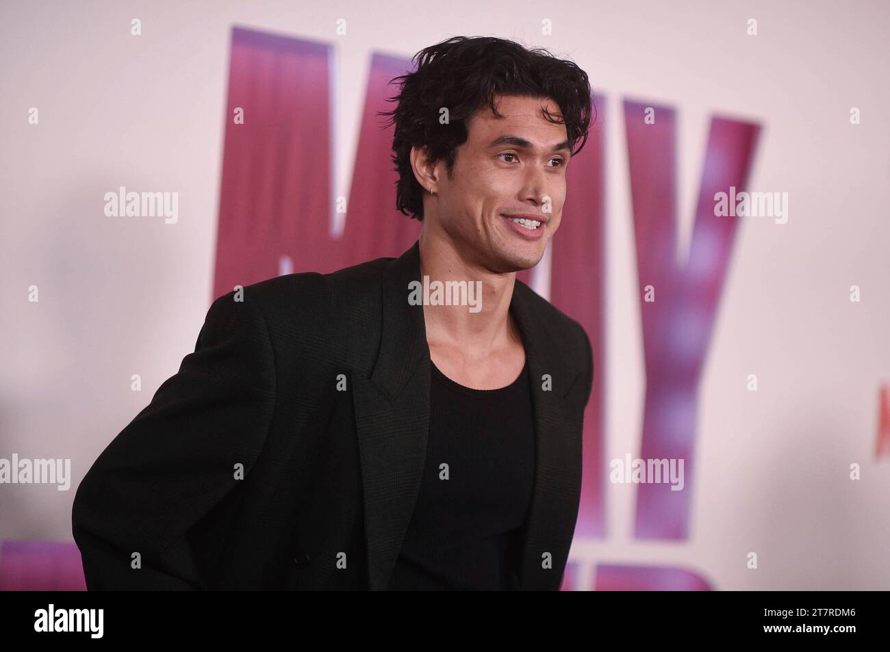 Charles Melton arrives at the premiere of "May December" on Thursday ...