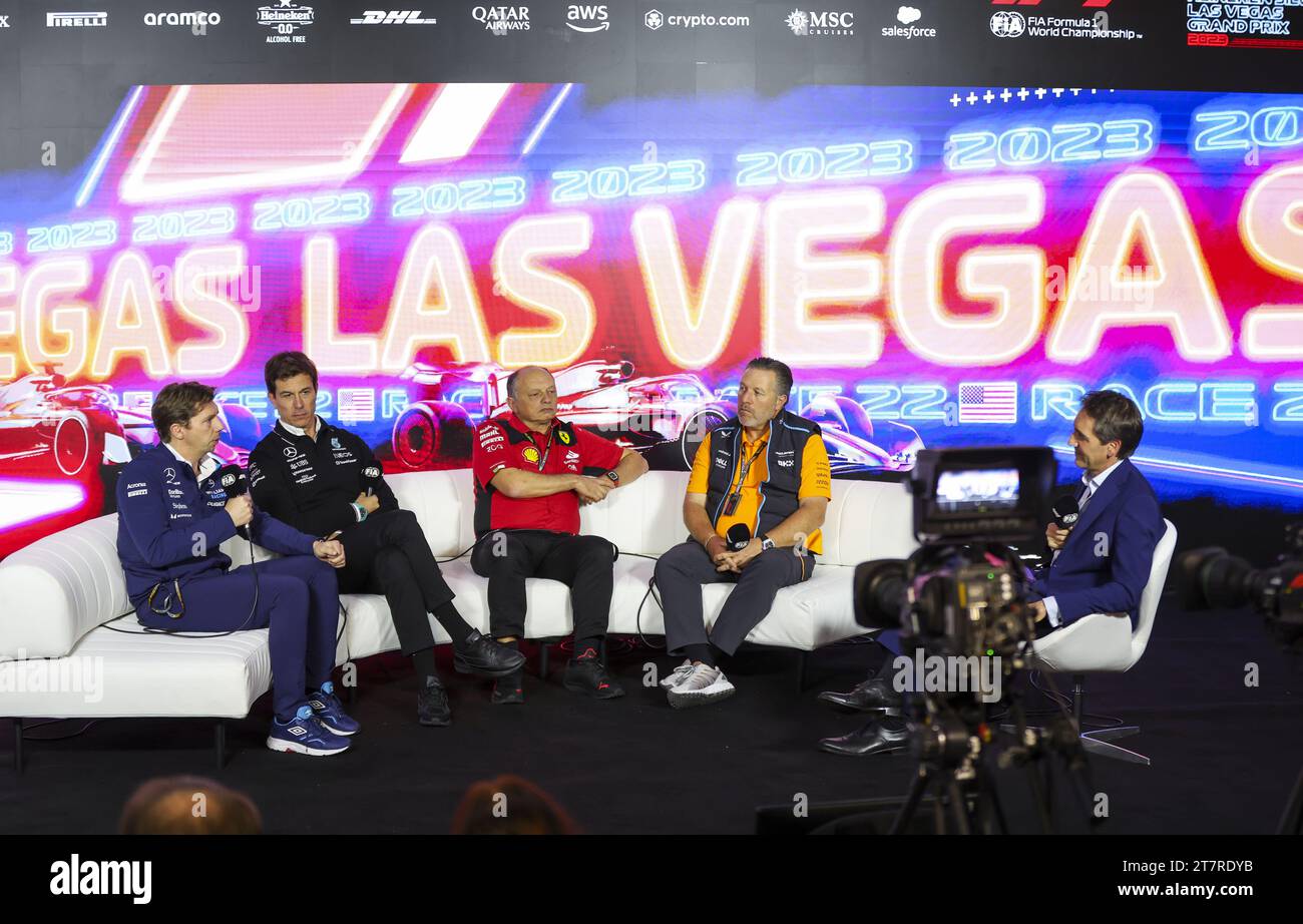 Team principal press conference with VOWLES James, Williams Racing, portrait, WOLFF Toto (aut ...