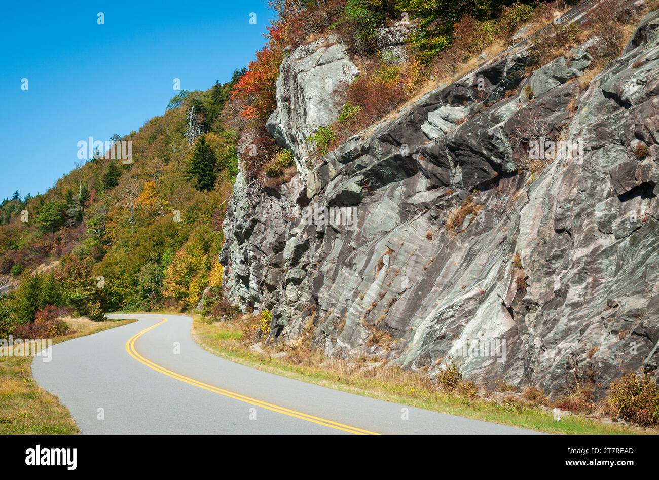The Winding Roads of The Blue Ridge Parkway Stock Photo - Alamy