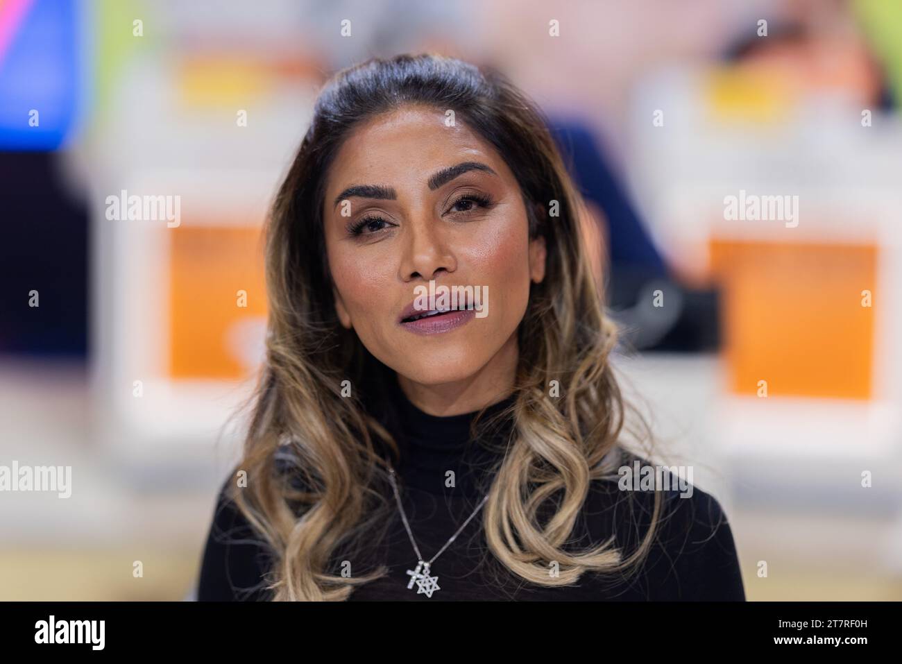 16 November 2023, North Rhine-Westphalia, Hürth: Sabrina Setlur, singer ...