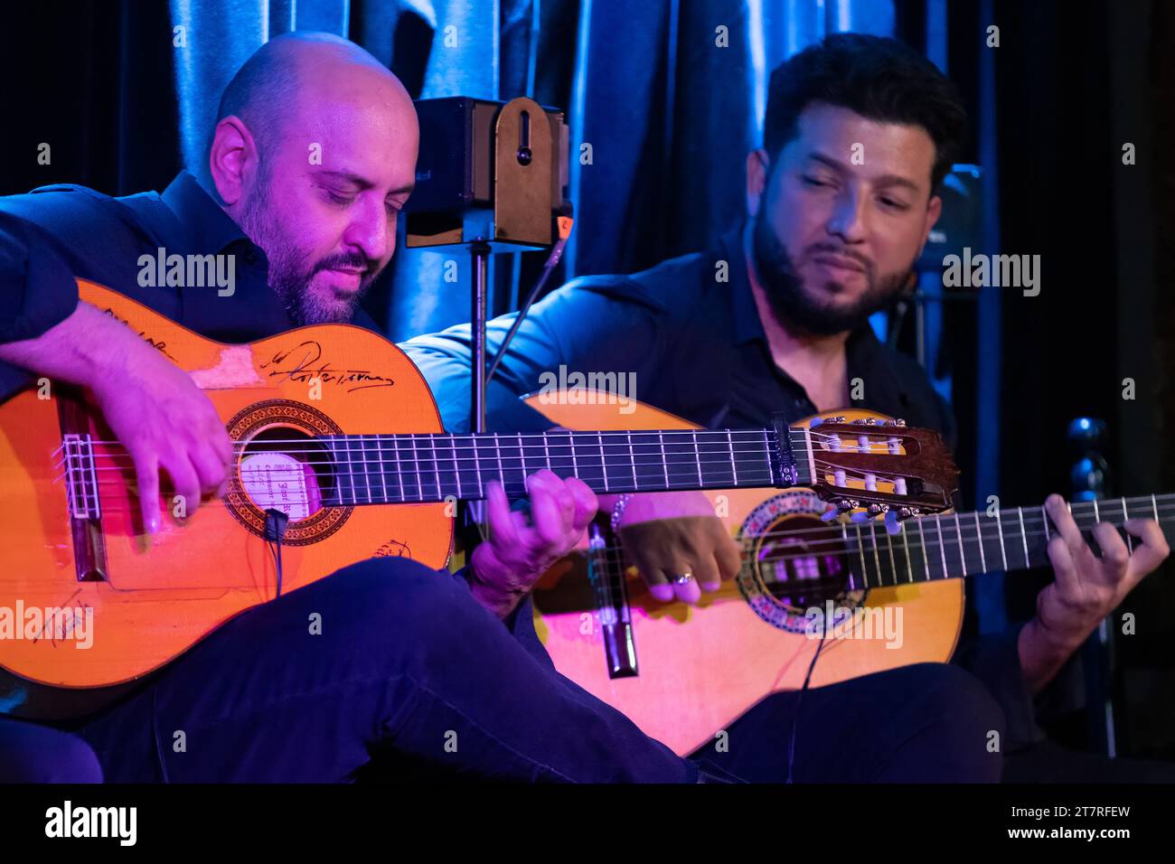 Madrid, Spain. 16th Nov, 2023. Actors perform at the Flamenco Tablao ...