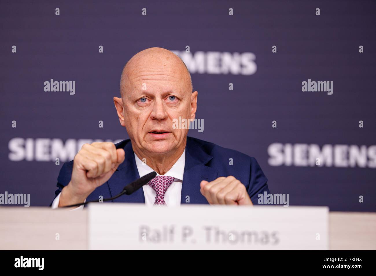Munich, Germany. 16th Nov, 2023. Ralf Peter Thomas, Chief Financial ...