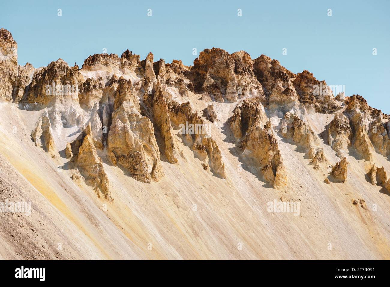 sharp steep ridge of Tunupa volcano edge in Bolivia Stock Photo - Alamy