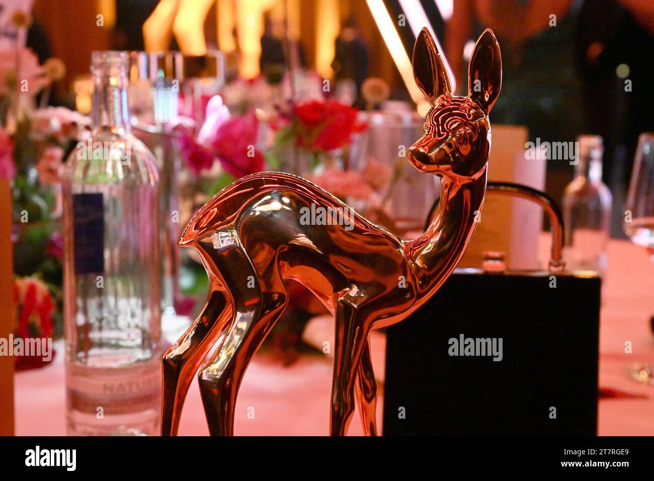 Munich, Germany. 17th Nov, 2023. Singer Ayliva's Bambi stands on a ...