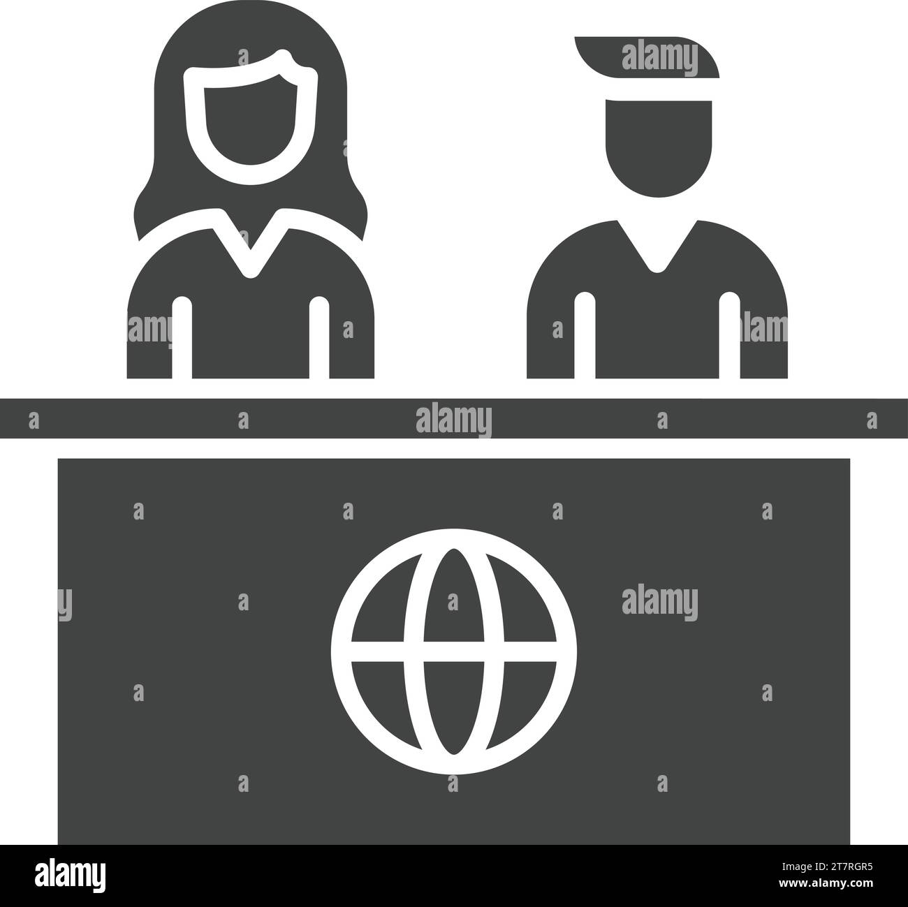 Anchors on News Desk icon vector image Stock Vector Image & Art - Alamy