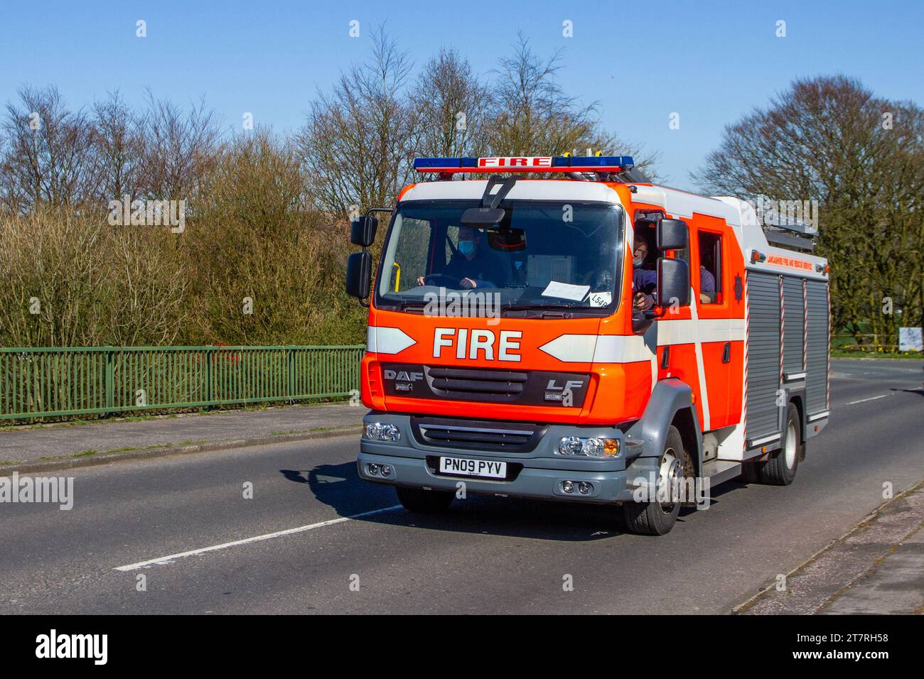 Lancashire Brigade Fire & Rescue service DAF Diesel 6692 cc LF Crew Cab ...