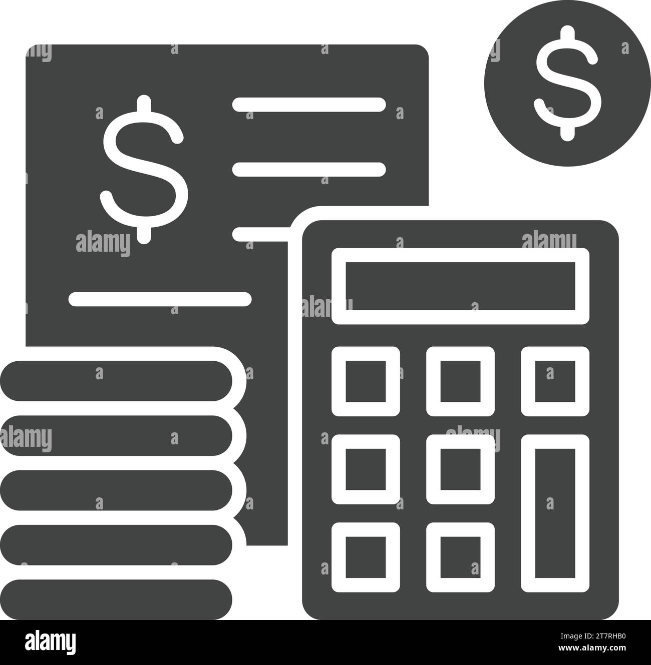 Budget Calculations icon vector image Stock Vector Image & Art - Alamy