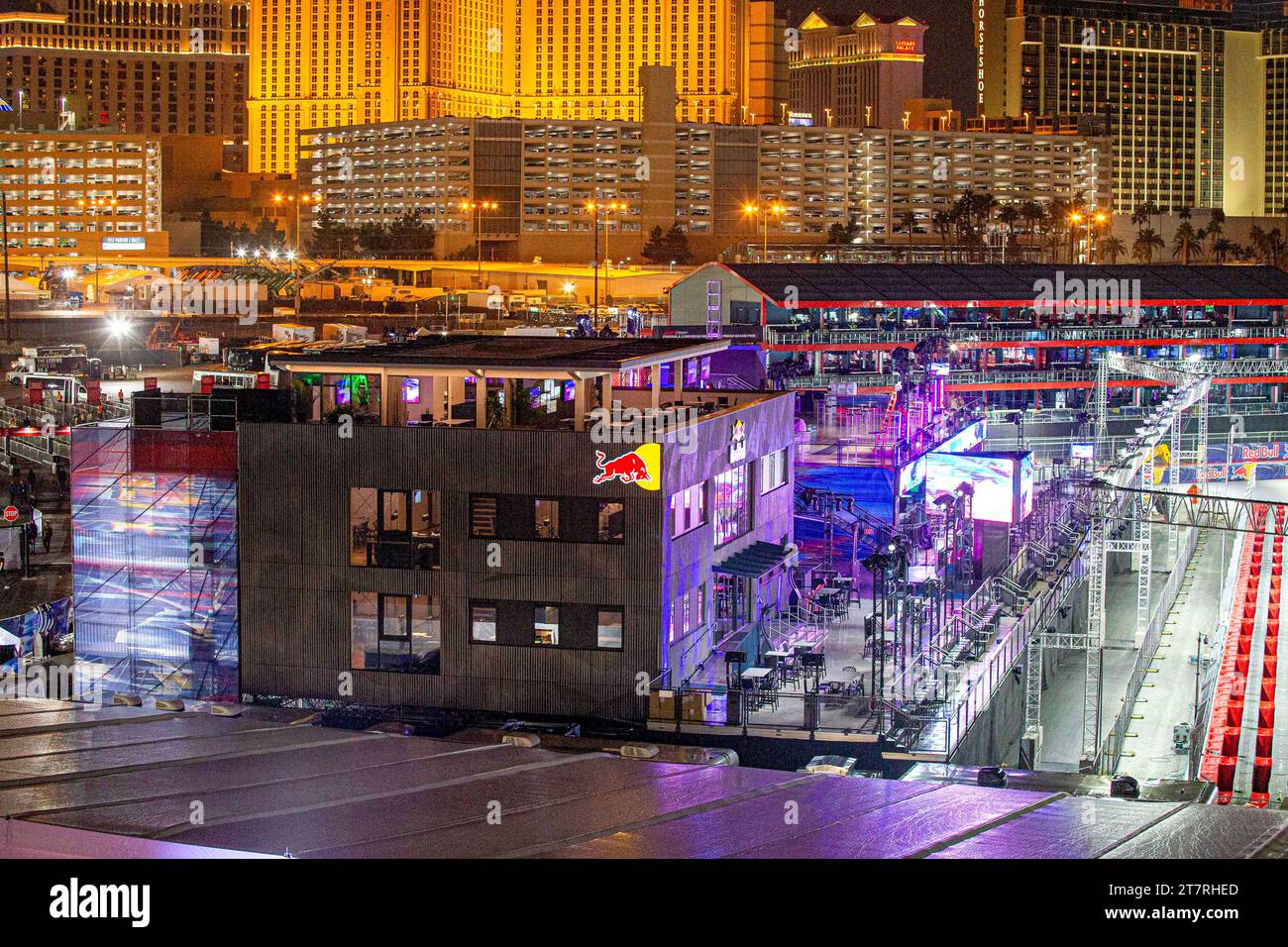 Las Vega, Nevada, USA 16/11/2023, Oracle Red Bull Racing energy station ...
