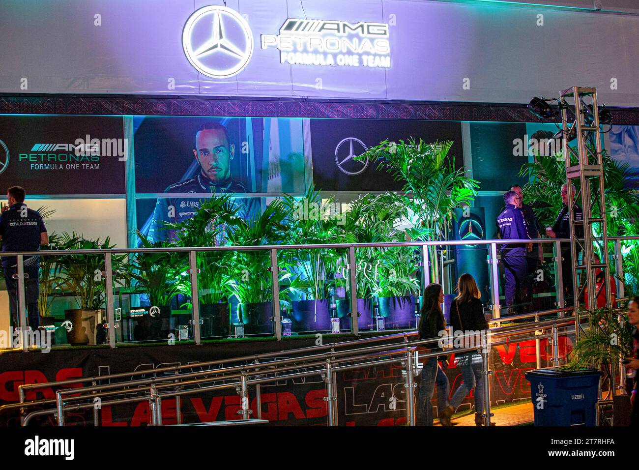 Las Vega, Nevada, USA 16/11/2023, Mercedes-AMG Petronas F1 Team during ...