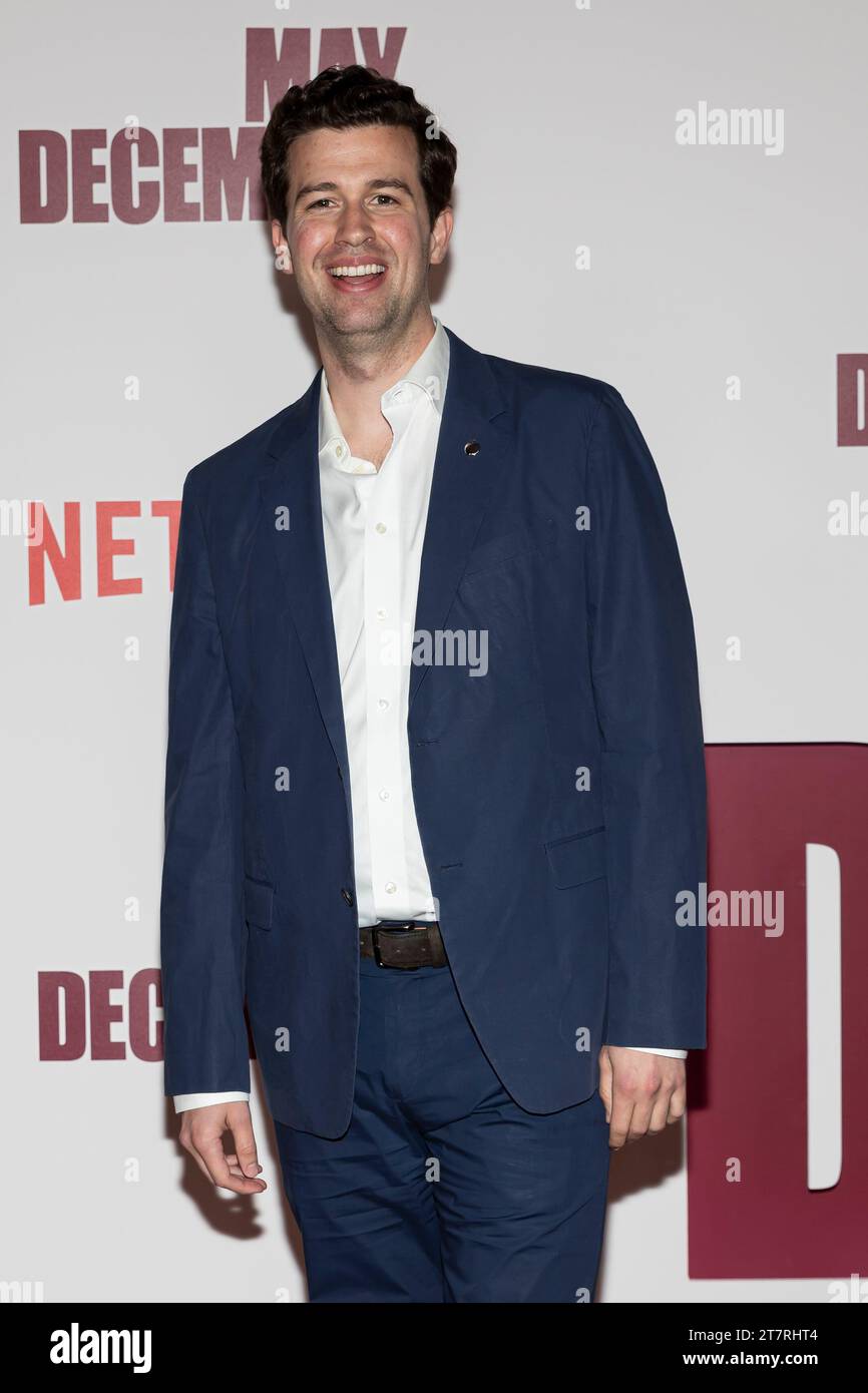 Los Angeles, USA. 16th Nov, 2023. Grant Johnson attends the arrivals of the Los Angeles Premiere ...