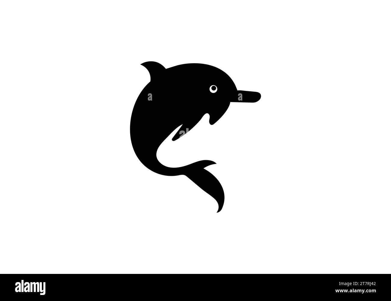 Amazon River Dolphin Pink Dolphin minimal style icon design ...